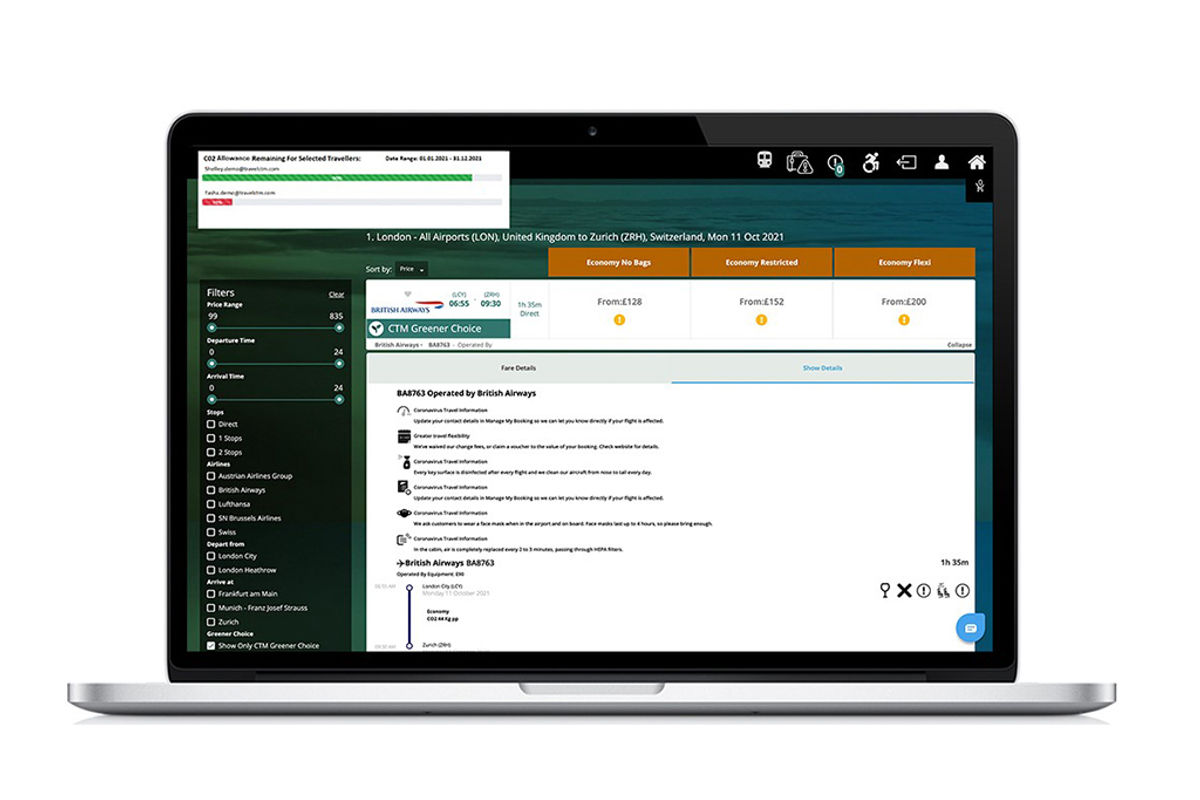 CTM expands green functionality in Lightning OBT | Business Travel News ...