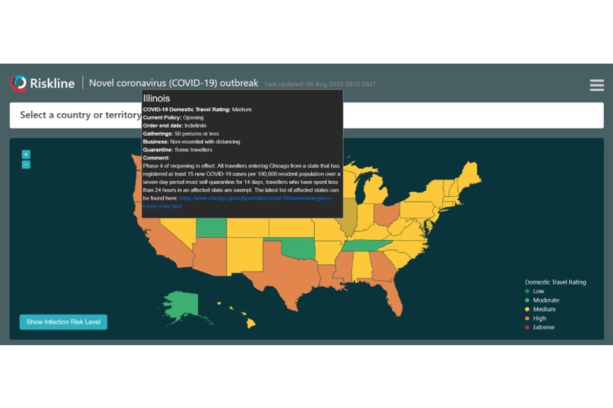 Riskline rolls out Covid data hub | Business Travel News Europe