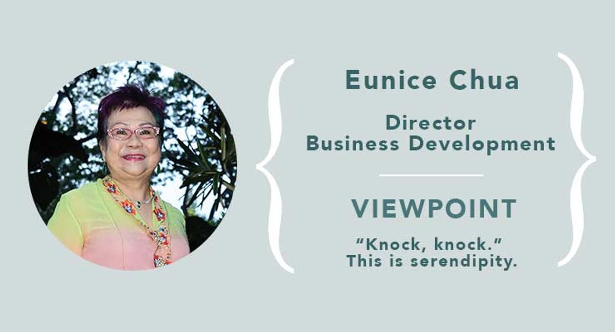 “Knock, knock.” This is serendipity. | Meetings & Conventions Asia
