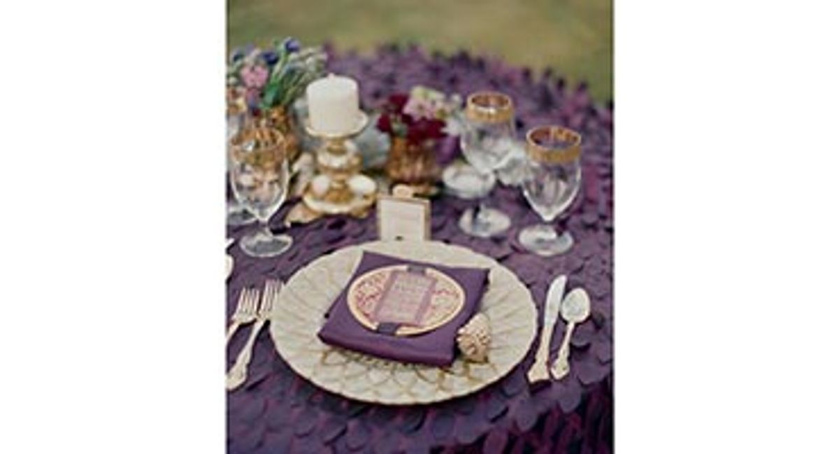 Plum-Colored Linens | Meetings & Conventions