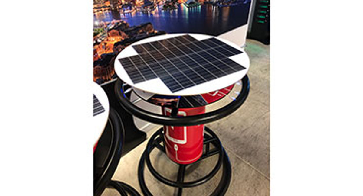 Solar-Powered Table | Meetings & Conventions