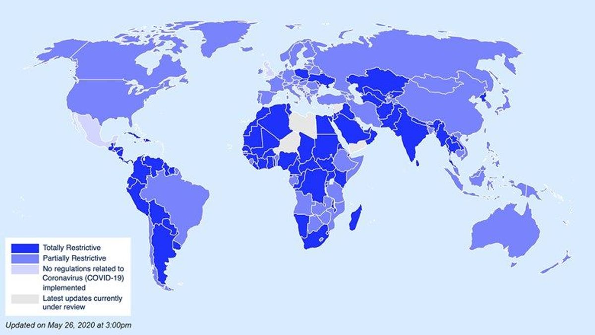 IATA Releases Interactive Coronavirus Global Travel Map | TravelPulse