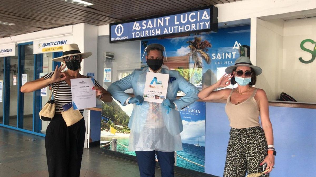 Saint Lucia Welcomes First Commercial Flight Since Reopening Its ...