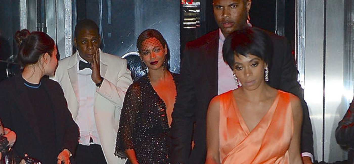solange and beyonce elevator