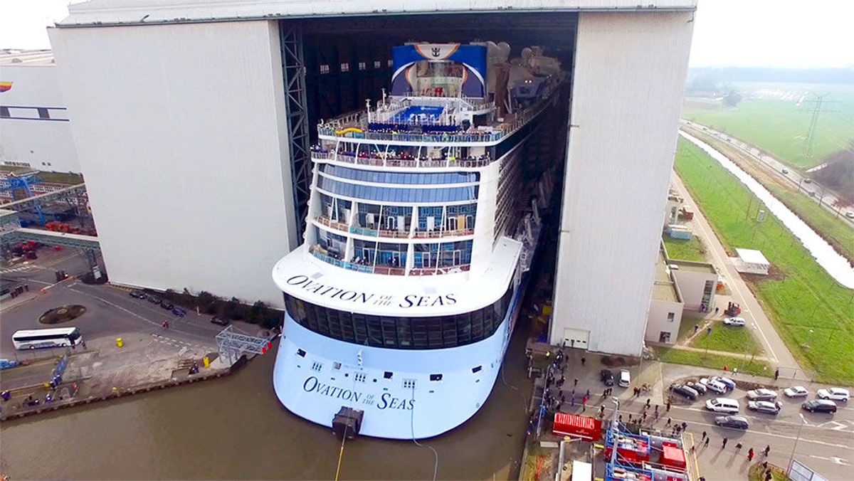 WATCH: Ovation of the Seas Readies for Launch with New Entertainment ...