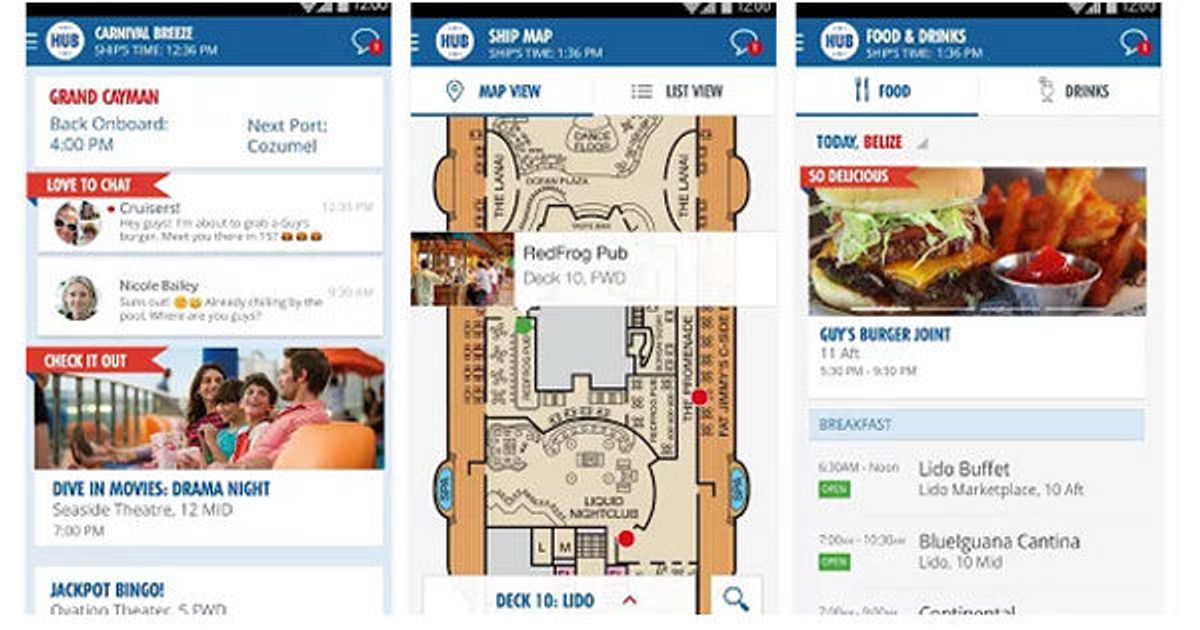 Hands-On Review: The Carnival HUB Onboard App | TravelPulse