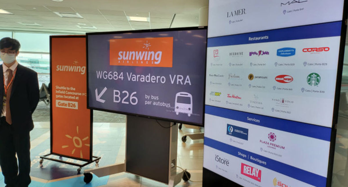 Sunwing Notice: Operations Temporarily Moving to Infield Concourse ...
