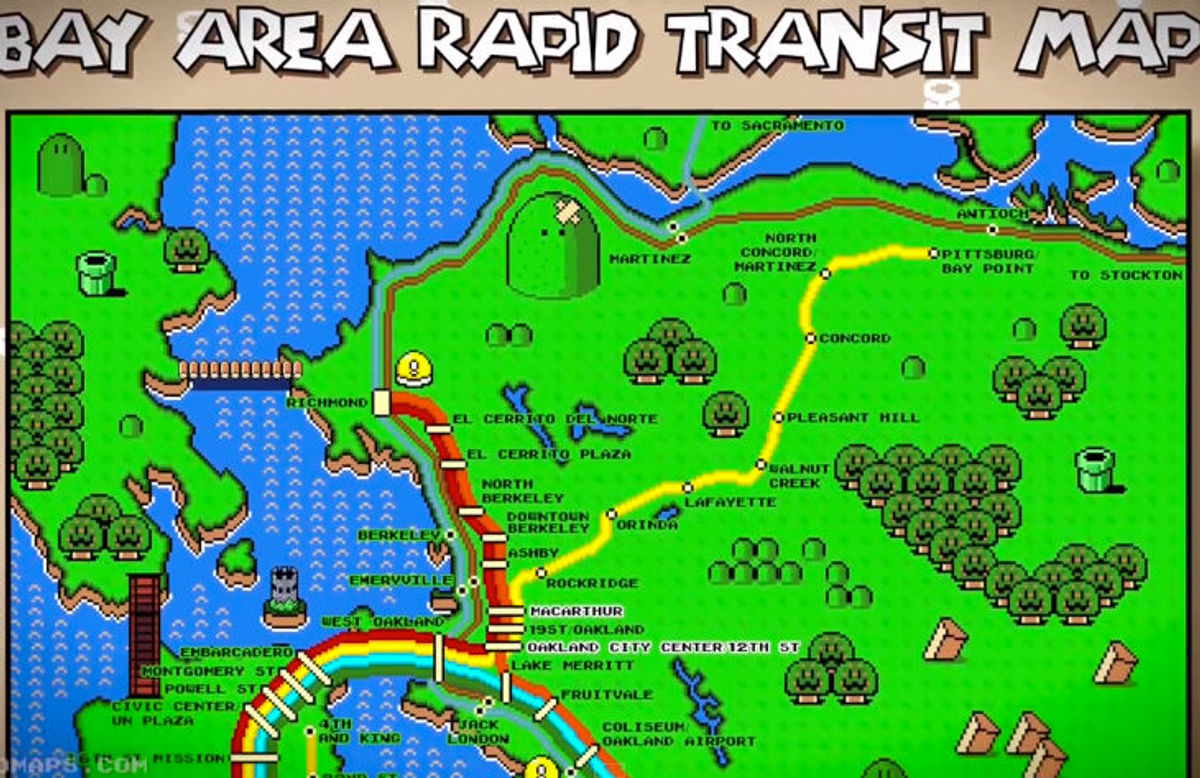 Internet Answers What Super Mario BART Would Look Like | TravelPulse