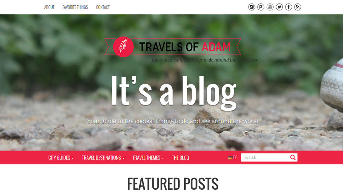 Travel Blog of the Day: Travels of Adam | TravelPulse