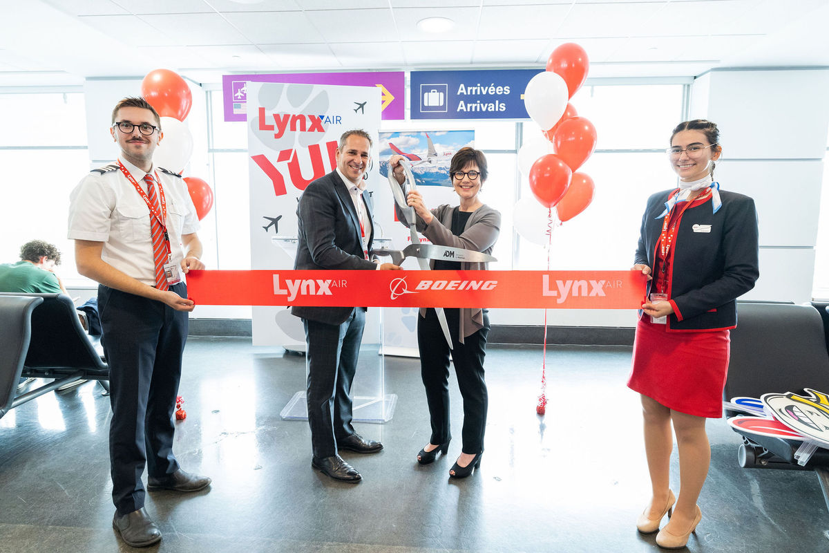 Le premier vol de Lynx Air au départ de Montréal-Trudeau (YUL) a eu ...