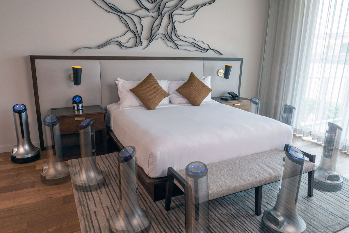 New Touchless Sterilization Robot Designed to Clean Hotel Rooms ...