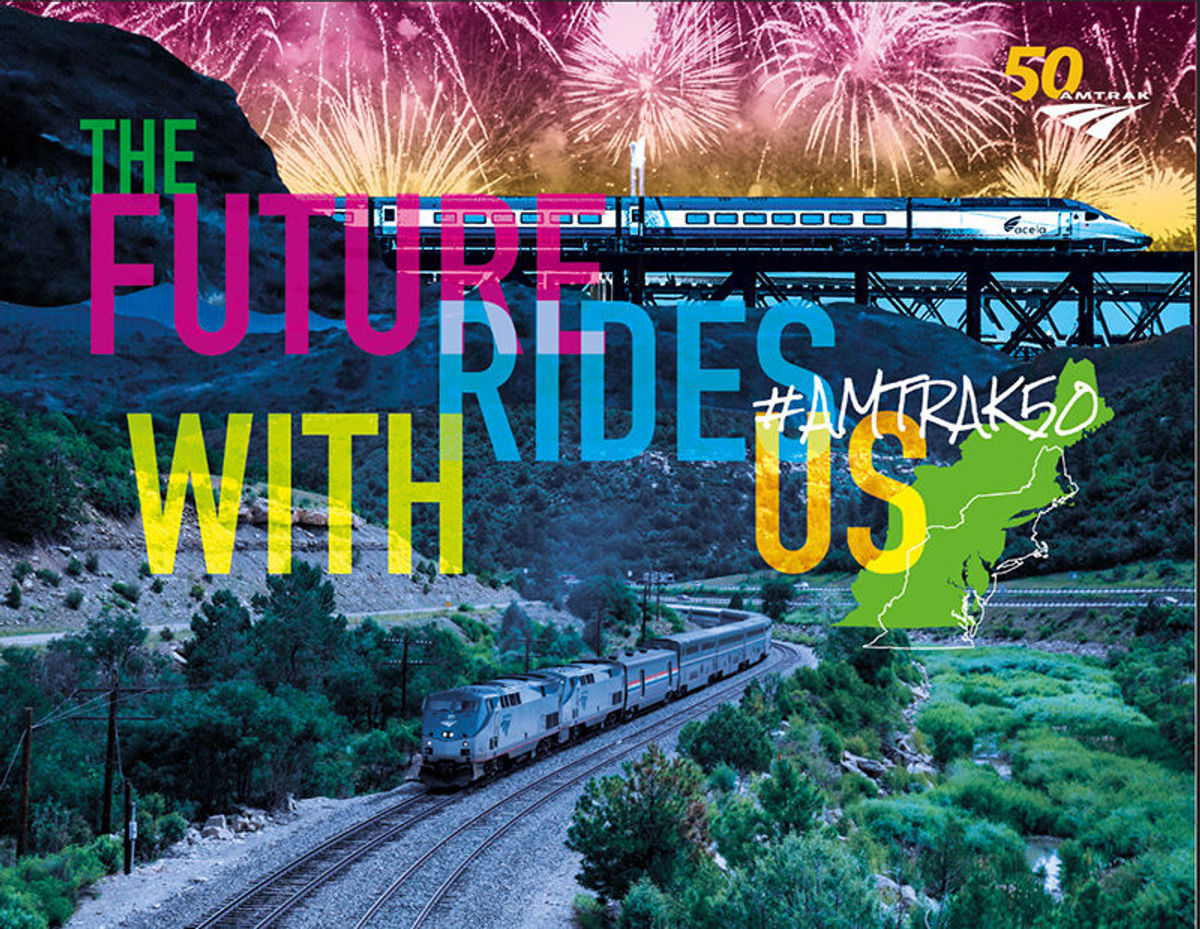 Amtrak's New Graphic Photo Walls Encourage Travelers to 'Get Social ...