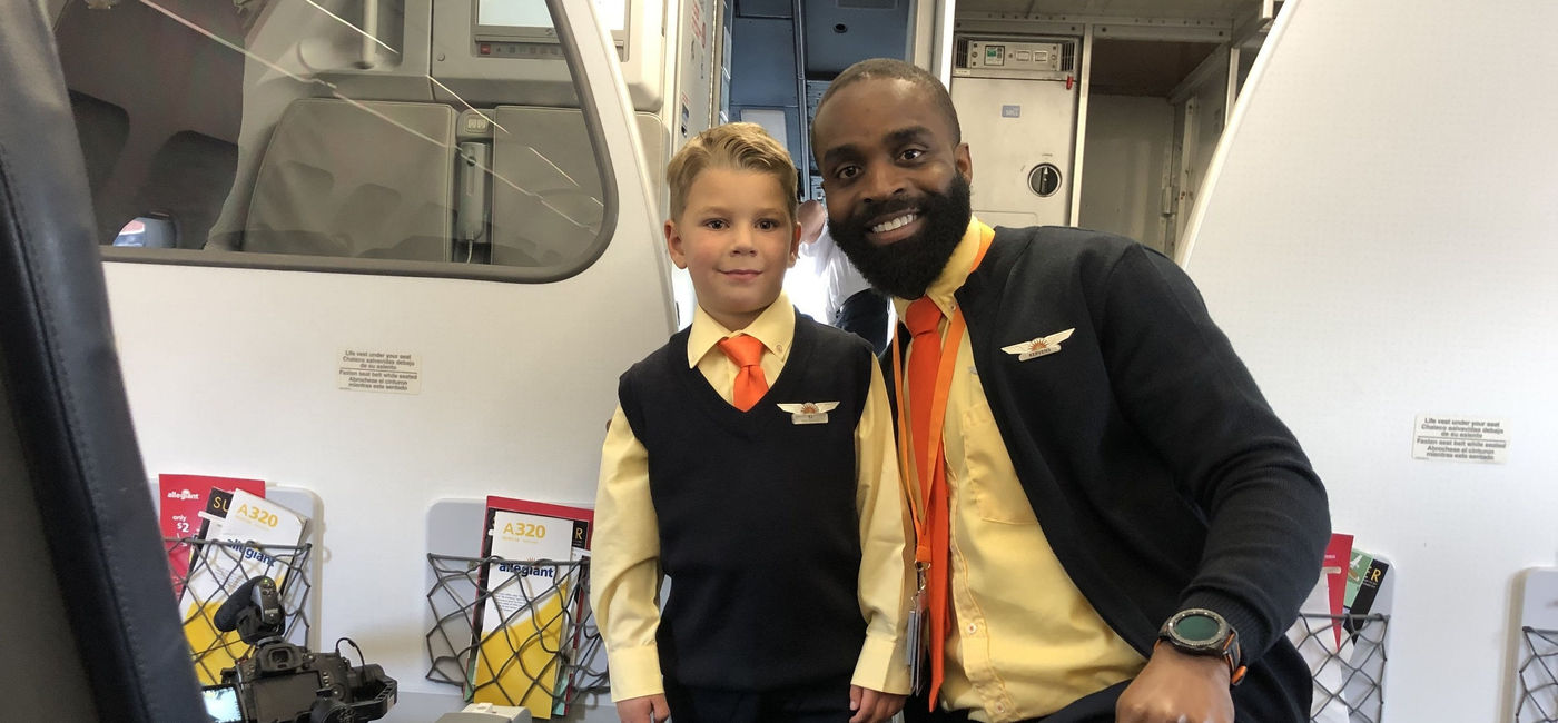 Five-Year-Old Becomes Honorary Allegiant Flight Attendant En Route to ...