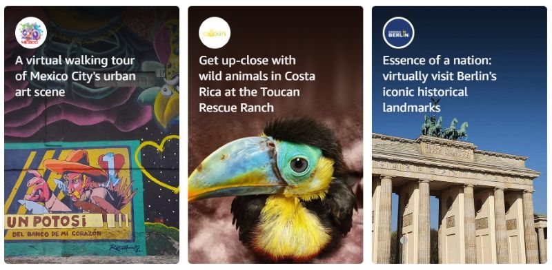 Amazon launches virtual tours and activities for destinations | PhocusWire