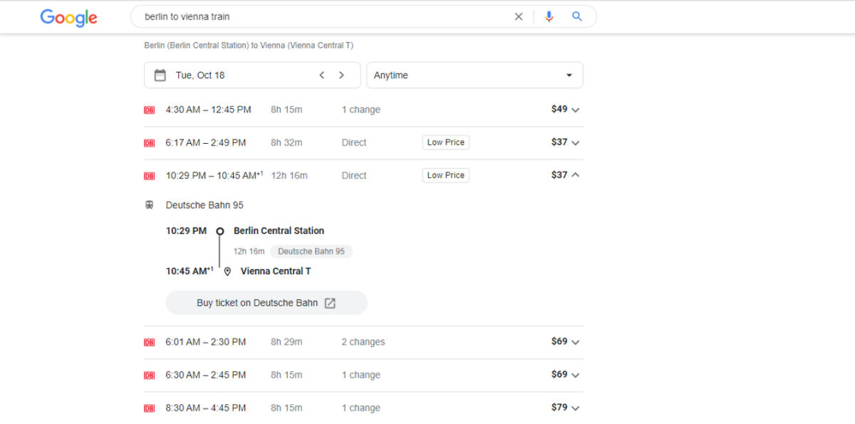 Google Search adds train bookings, eco-filters for hotel and air ...