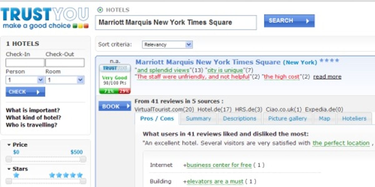 TrustYou introduces its social media reputation tools to US | PhocusWire