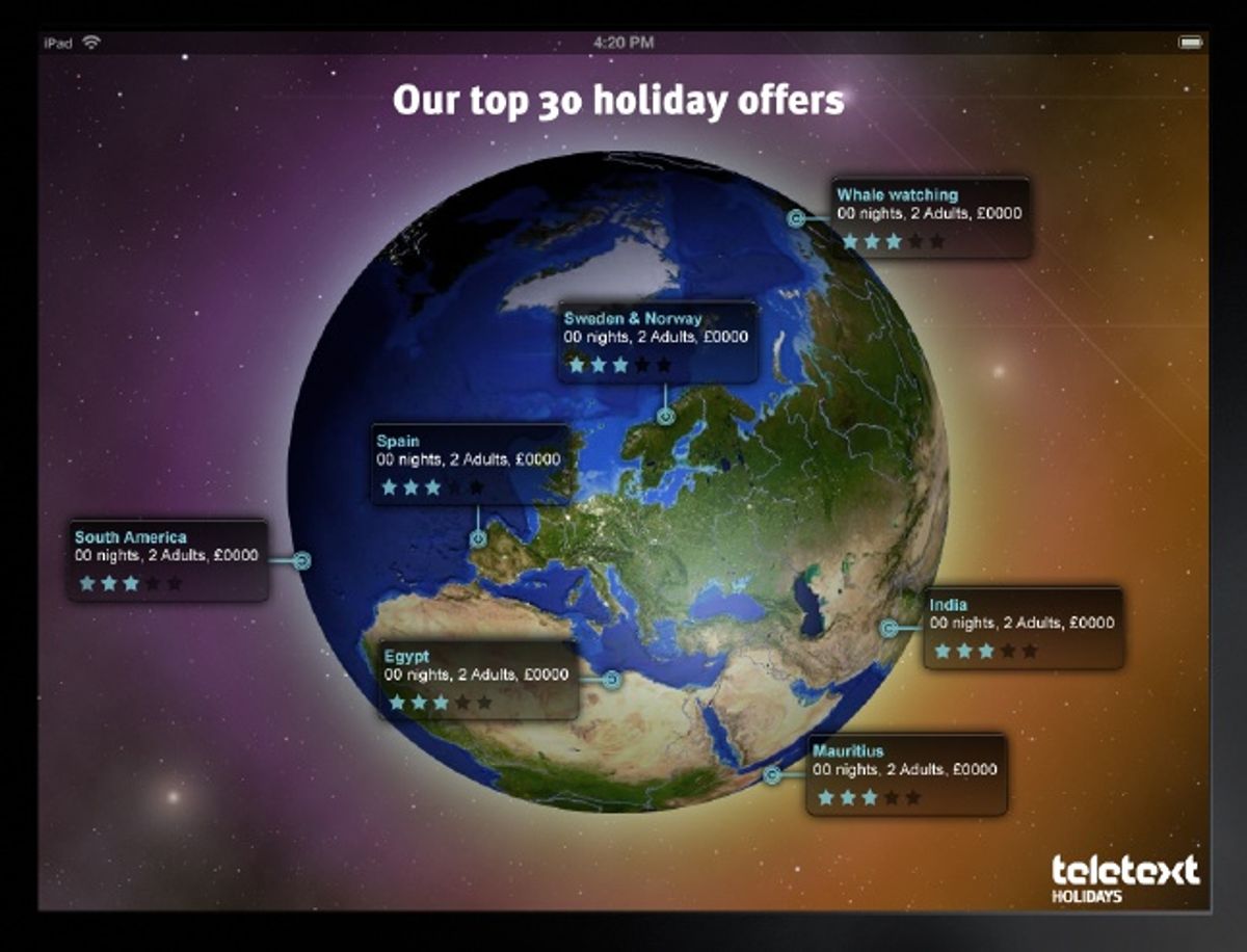 Teletext Holidays in major overhaul, web TV and iPad apps arrive ...