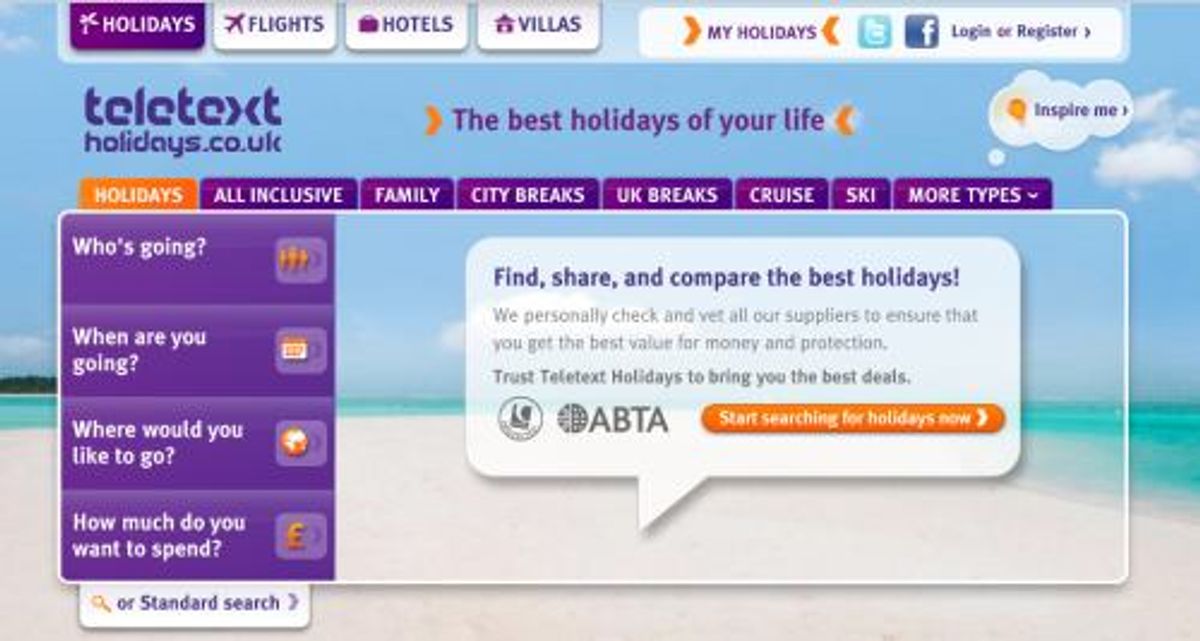 Teletext Holidays faces tech problems as site and TV ad launch | PhocusWire