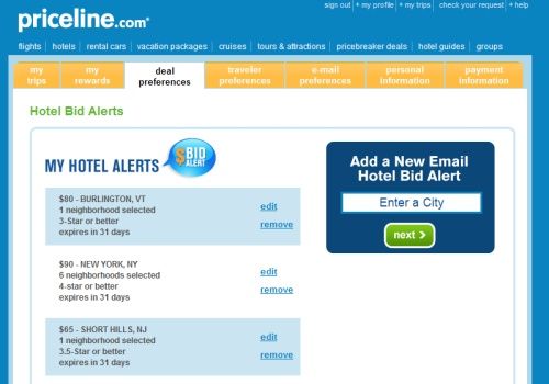Priceline adds email alerts for hotel winning bids | PhocusWire