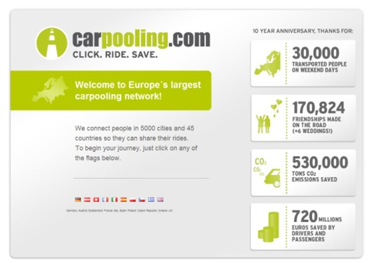 Carpooling touts the greener and more sociable option for travel ...