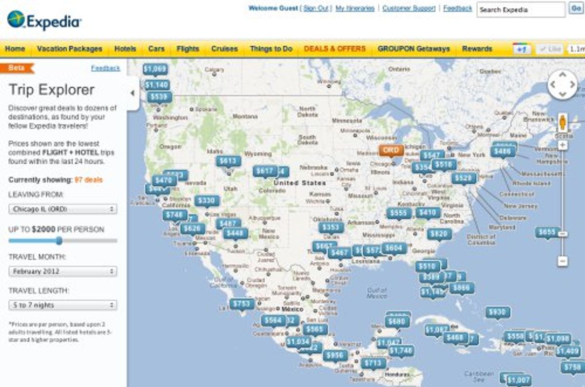 Expedia promoting Trip Explorer for vacation package inspiration ...