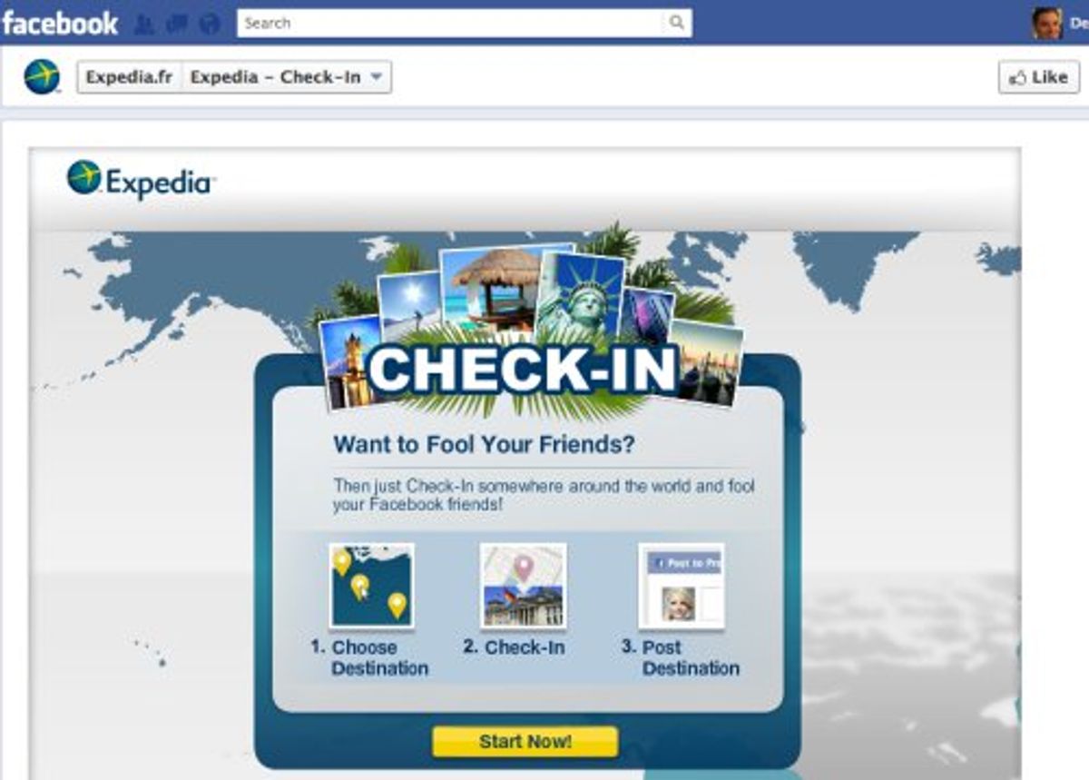 A wrench in social graph? Expedia Facebook app delivers check-ins to ...