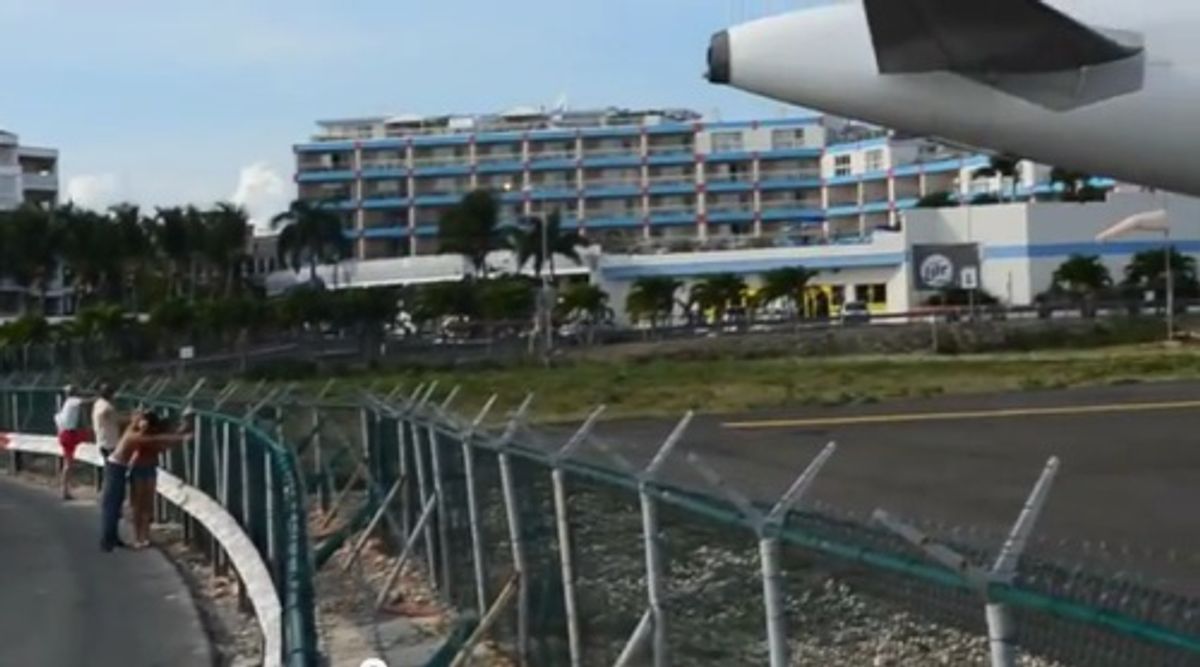 Airport issues warning after YouTube hit shows woman blown off her feet ...