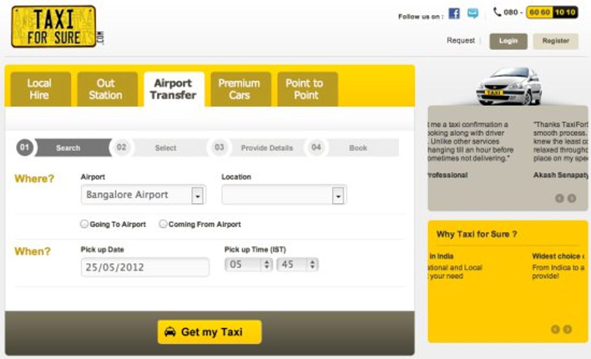 Venture capitalists see a sure -- or likely -- thing in TaxiForSure ...