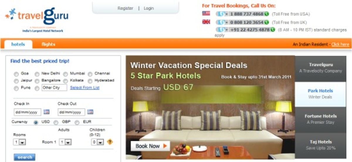 Travelocity sells Travelguru hotel site to Indian agency giant Yatra ...
