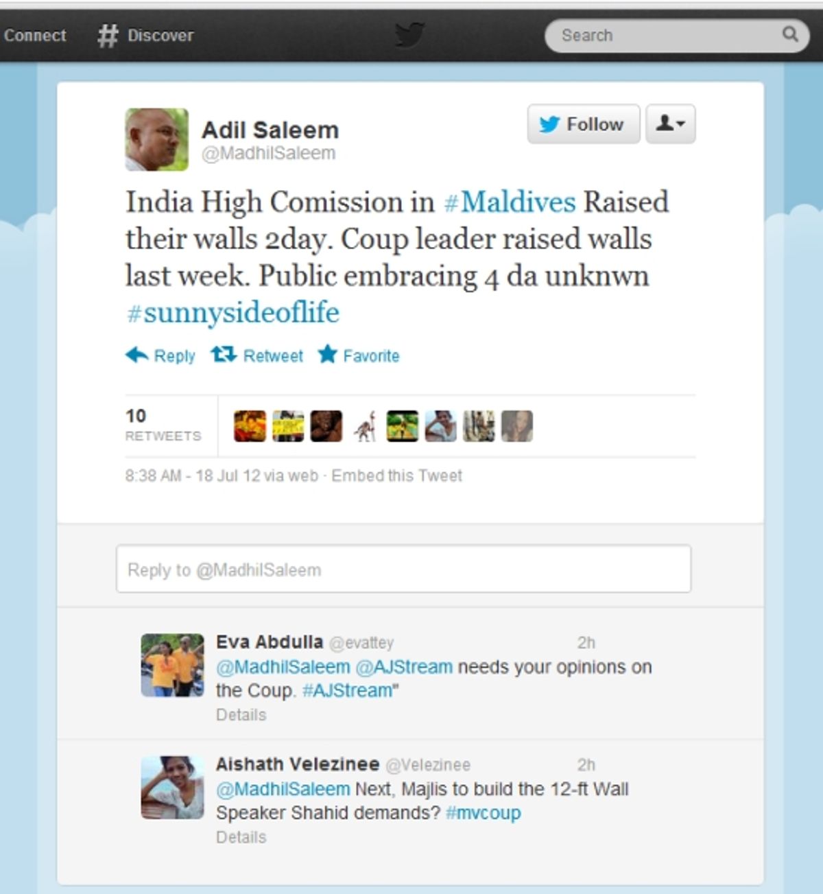 Maldives twitter campaign turns sour as human rights protesters air ...