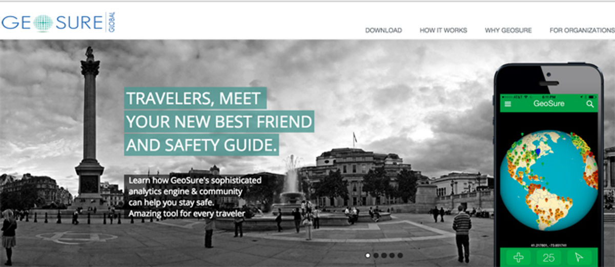 Startup pitch: GeoSure aims to crowdsource global travel security data | PhocusWire