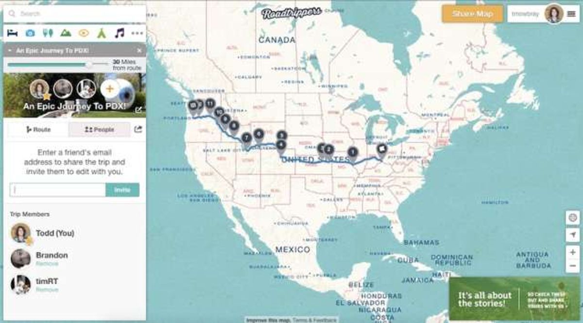 RoadTrippers brings its own collaborative trip planning tool to road trips | PhocusWire