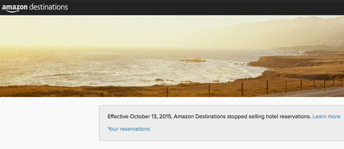 Amazon Destinations stops selling travel | PhocusWire