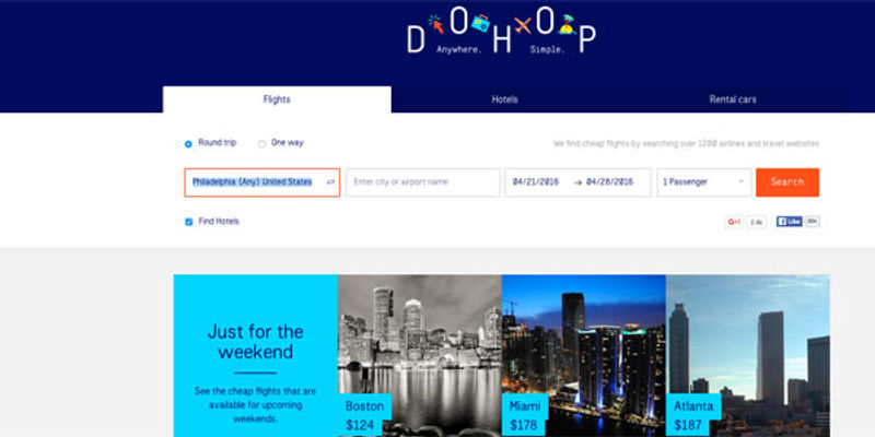 Flight metasearch DoHop reports a record quarter, redesigns site ...