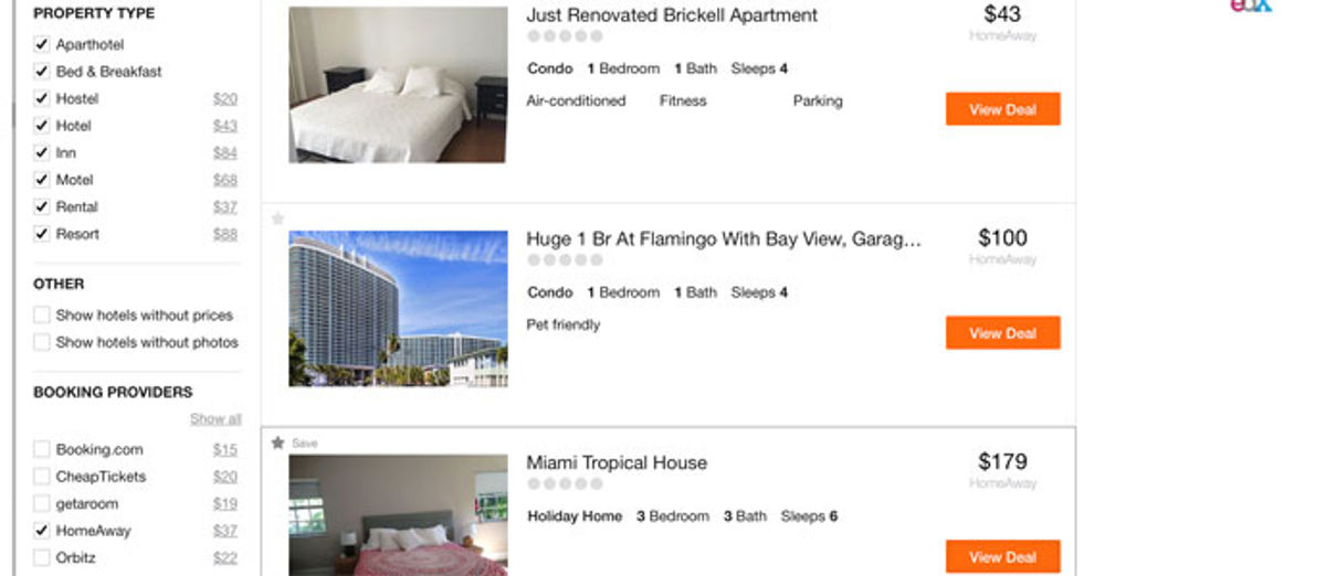 Kayak continues to integrate HomeAway's rental inventory into ...