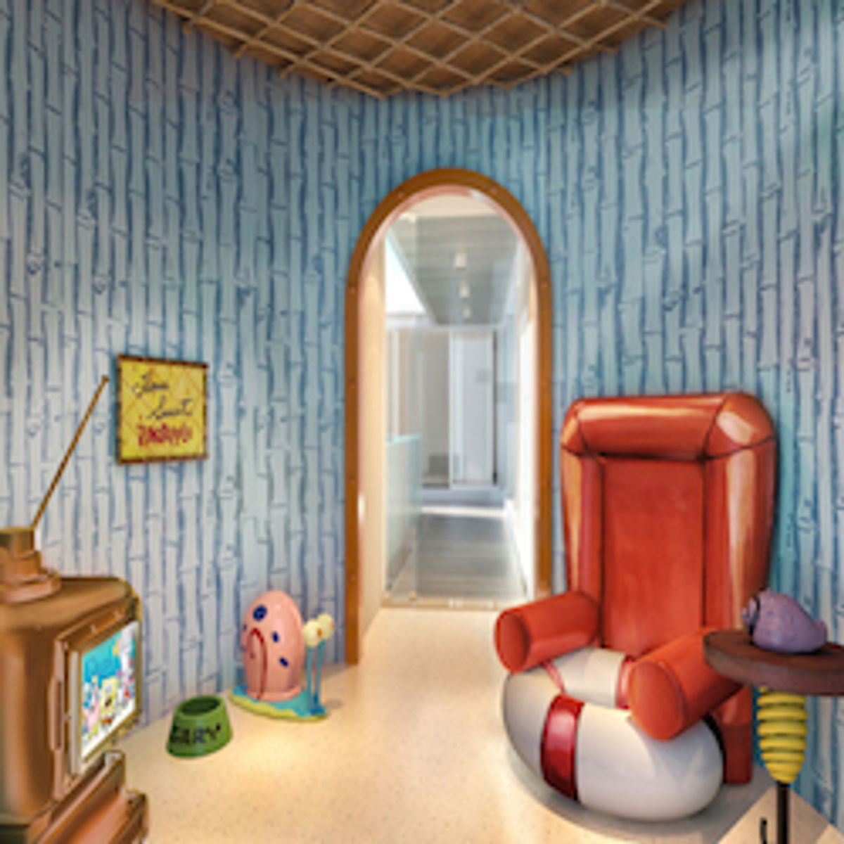 spongebob house interior