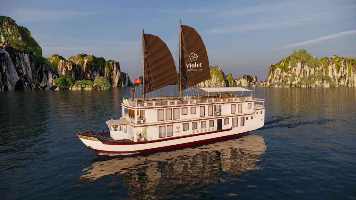 Heritage Line Unveils Redesigned Violet for Halong Bay Cruises | TravelAge West