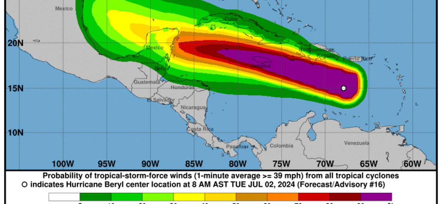 Hurricane Beryl Barrels Toward Jamaica As A Major Hurricane ...