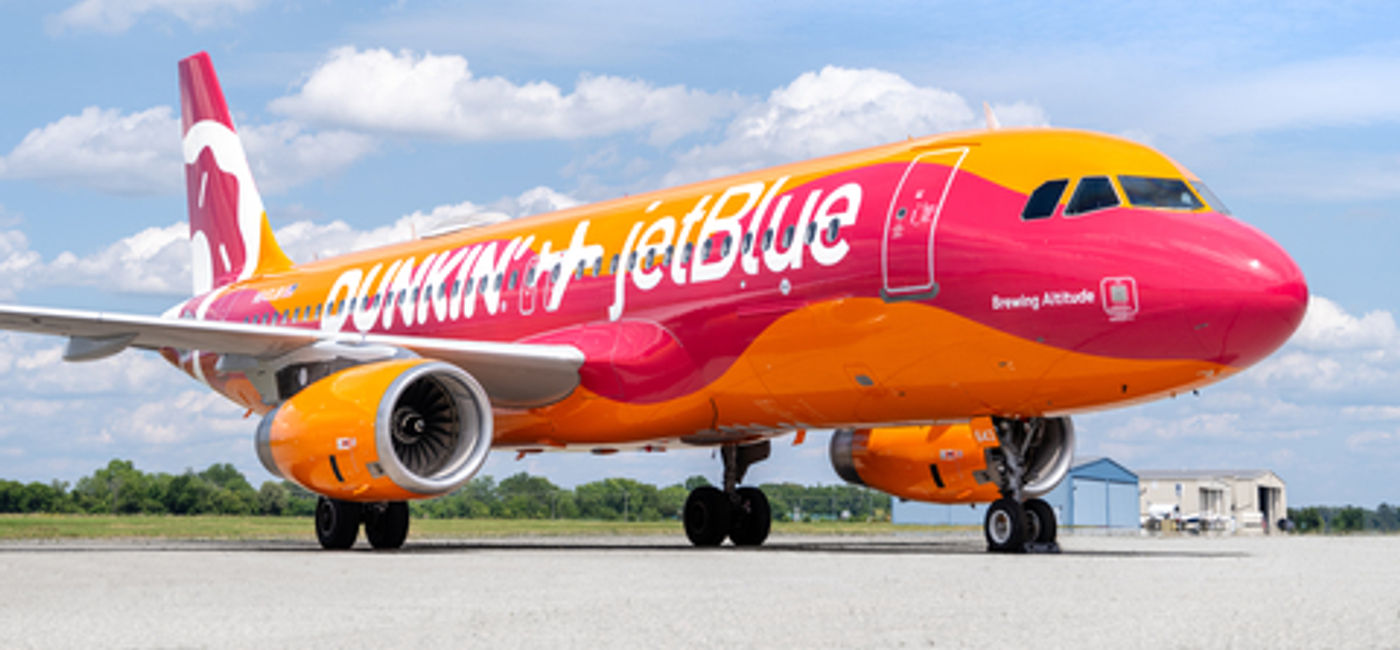 JetBlue Unveils New Dunkin’-Themed Livery, Mosaic Status Giveaway ...