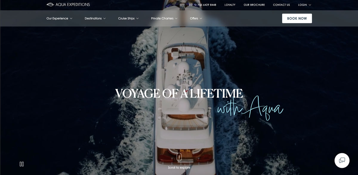 Aqua Expeditions lance un nouveau site Web avec un portail dédié aux conseillers en voyages ...