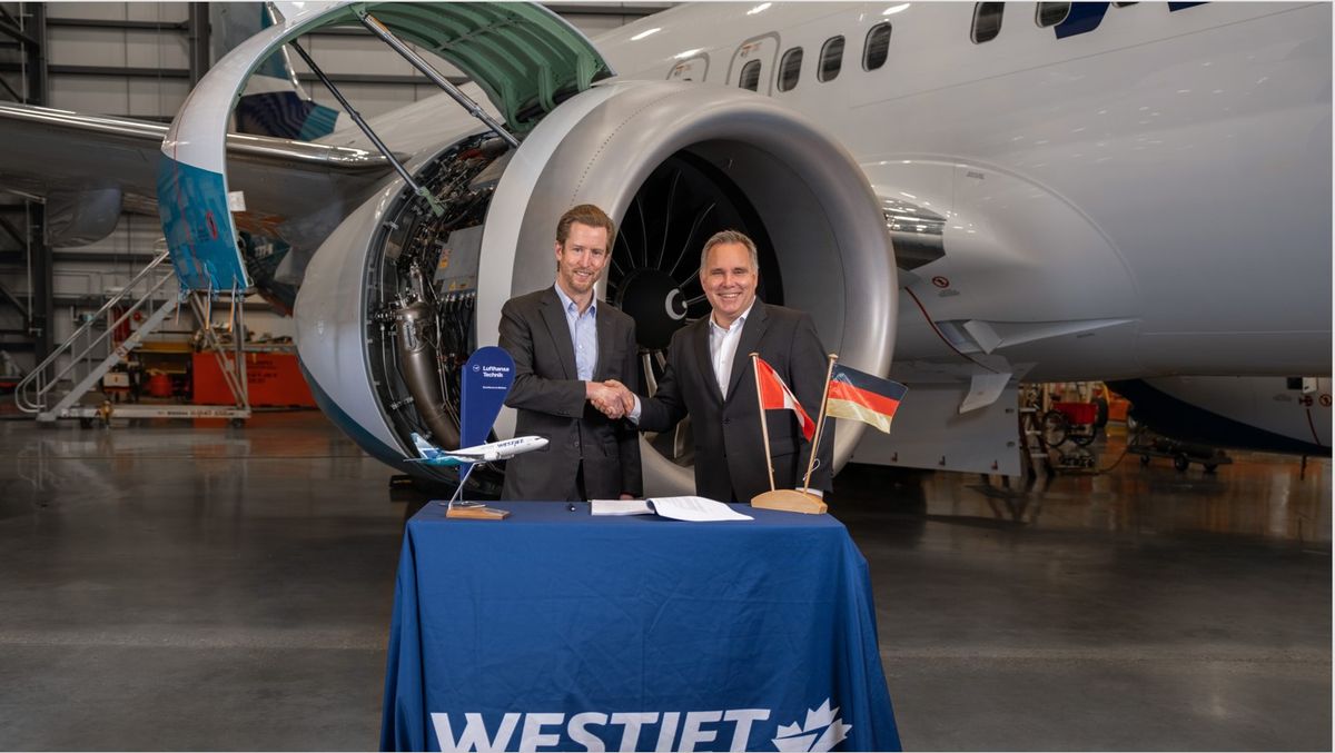 Building an Aviation Hub: WestJet and Lufthansa Technik Sign Multi ...