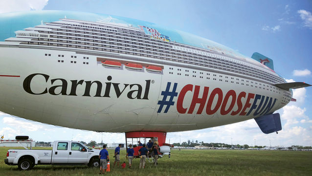 Carnival blimp arrives in South Florida: Travel Weekly