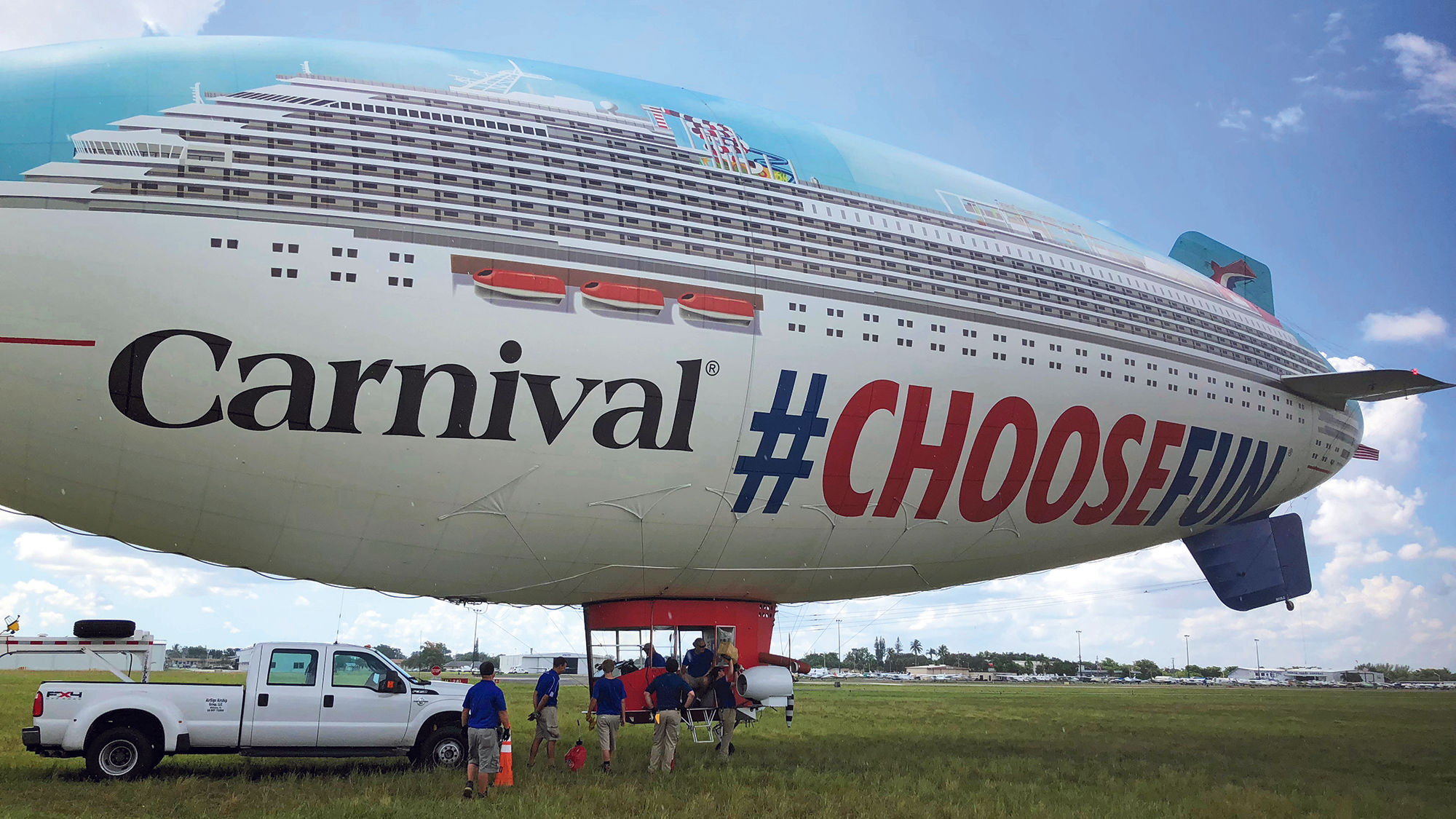 Carnival blimp heads to California: Travel Weekly