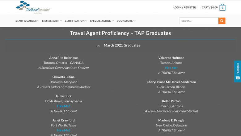 Travel Institute helps TripKit graduates say 'Hire me!': Travel Weekly