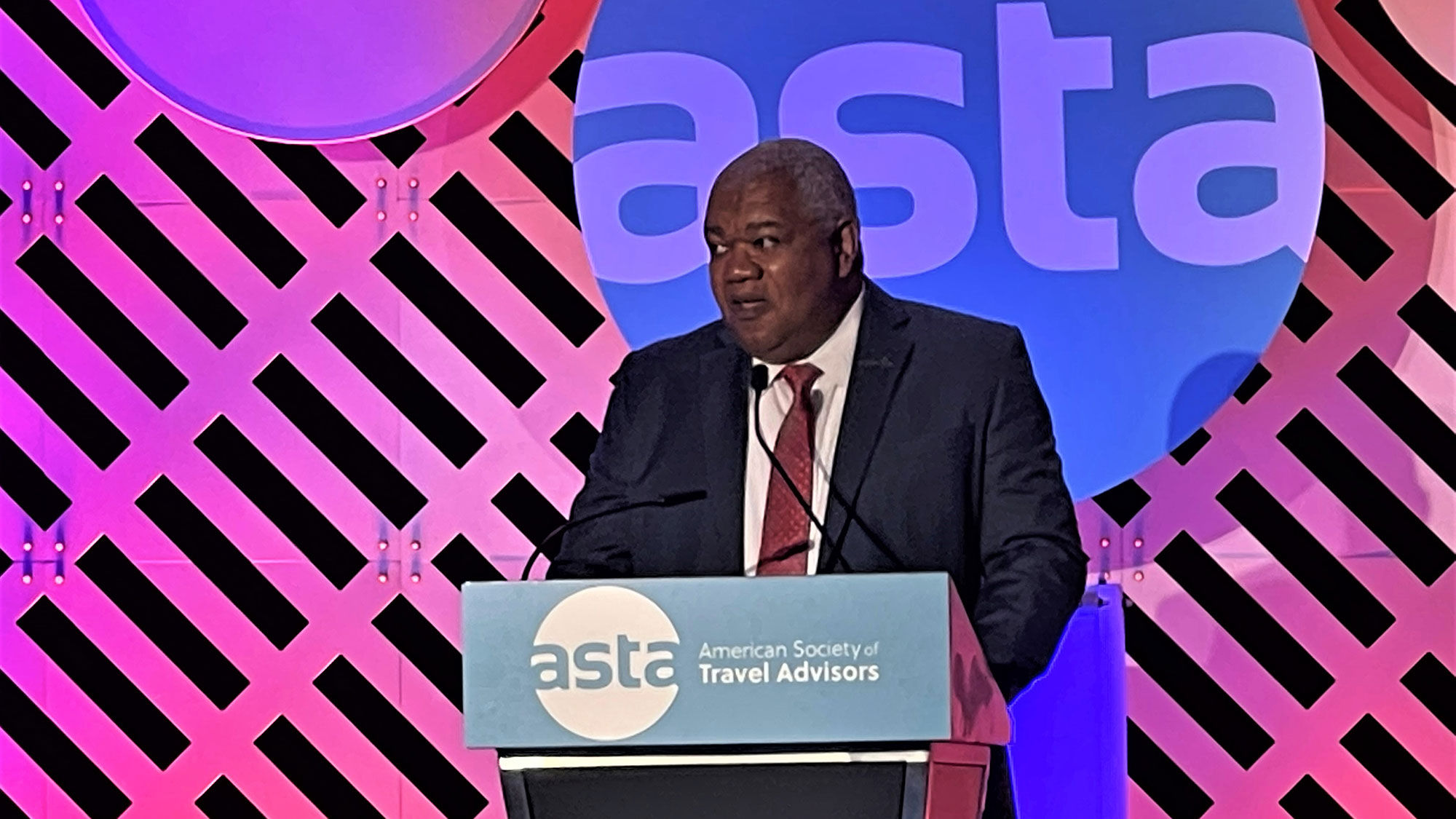 Travel advisors gather together (with masks) for the annual ASTA ...