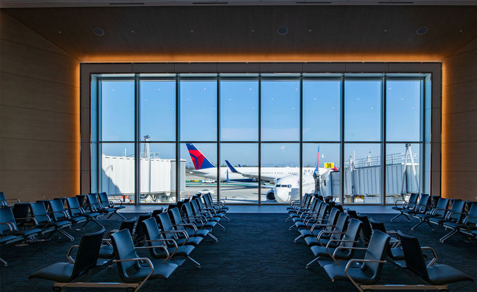 The second phase of Delta Sky Way project at LAX is nearly complete ...