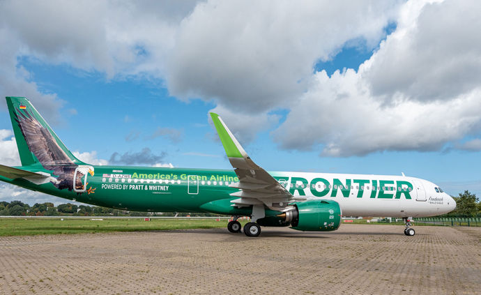 Frontier's new A321neo fits 240 seats in a tightly packed cabin: Travel ...