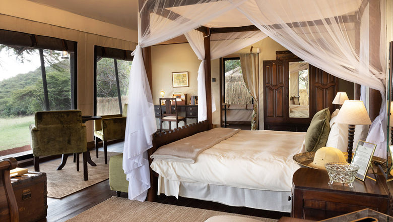 New and renovated luxury safari tents at Cottar's camp in Africa ...