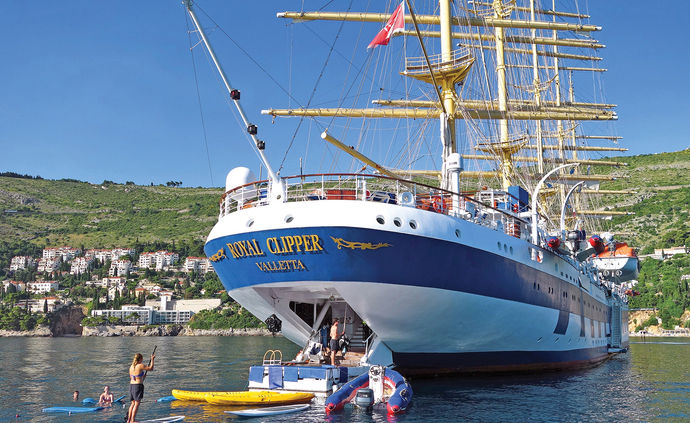 Sails steal the show on a Royal Clipper Caribbean voyage: Travel Weekly