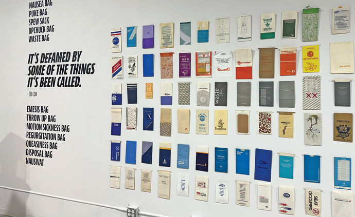 A barf bag collection? No, it's not a gag: Travel Weekly